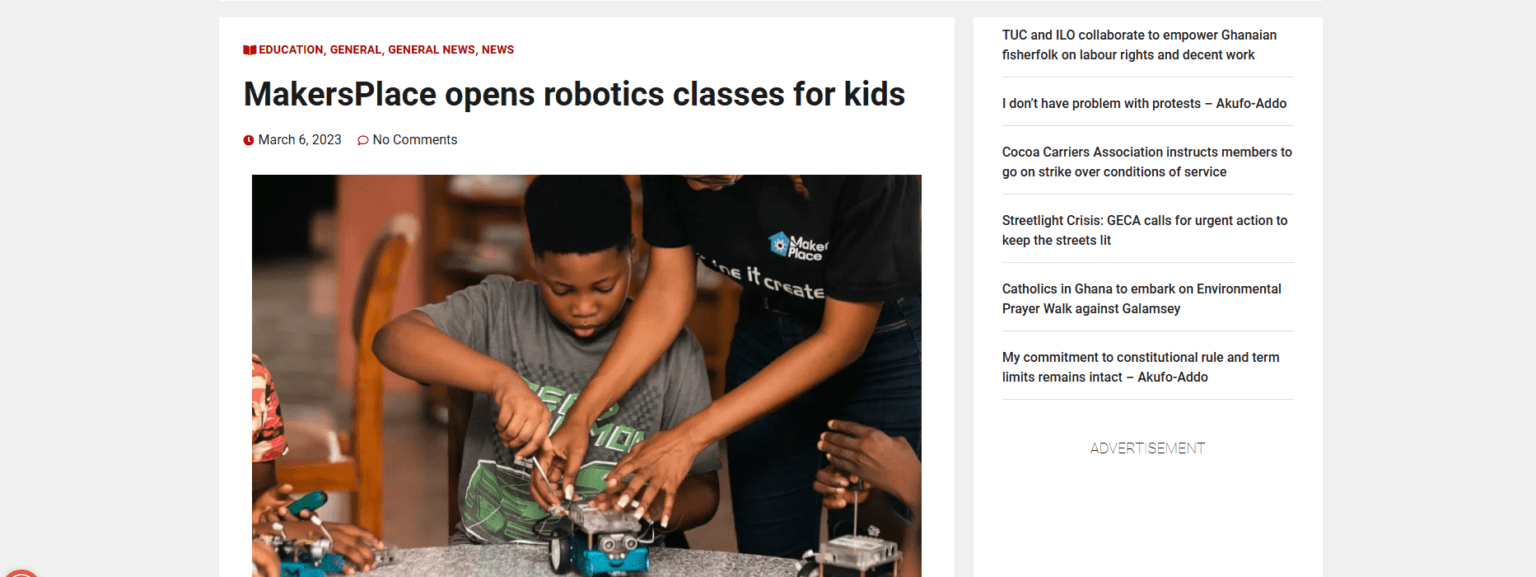 The MakersPlace – PROVIDING STEM/STEAM EDUCATION FOR CHILDREN IN ...